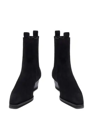 AeydĒ Agata Suede Chelsea Boots - Black