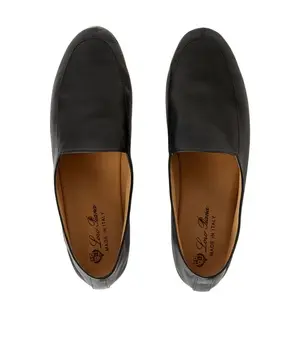 Loro Piana Anton Walk Casual Loafers - Black