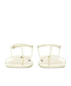 JIL SANDER Buckled Strap Sandals - Ivory