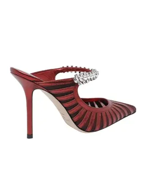 JIMMY CHOO Bing 100 Embellished Pumps - Red