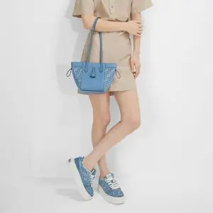 Fendi Match Panelled Low-top Sneakers - Light Blue