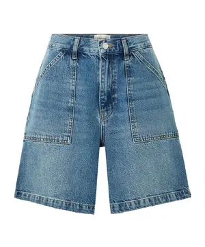 FRAME Utility Denim Shorts