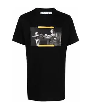 Off-White Graphic Printed T-shirt - Black
