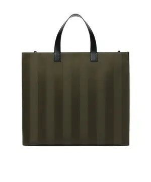 Fendi Club Crest Embroidered Tote Bag - Green