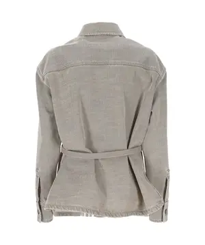Fendi Belted Waist Denim Jacket