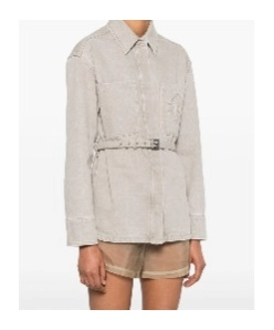 Fendi Belted Waist Denim Jacket