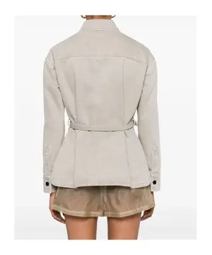 Fendi Belted Waist Denim Jacket