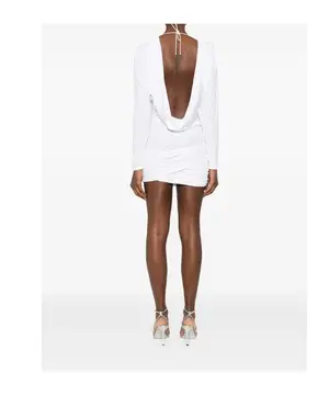 Christopher Esber Luna Cowl Draped Mini Dress