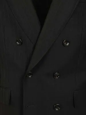 TOM FORD Double-breasted V-neck Jacket - Black