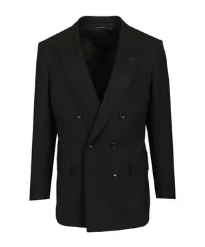 TOM FORD Double-breasted V-neck Jacket - No