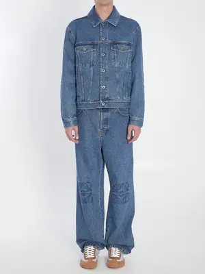 Loewe Anagram Buttoned Jacket - Blue