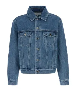 Loewe Anagram Buttoned Jacket - Blue