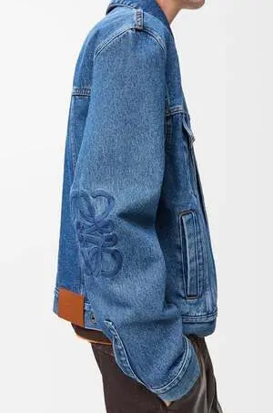 Loewe Anagram Buttoned Jacket - Blue
