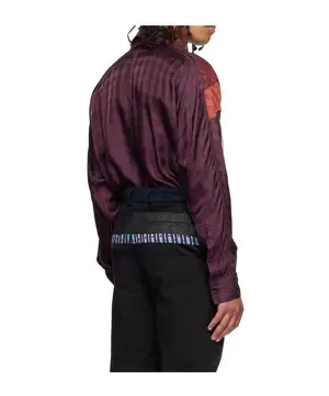 EDWARD CUMING Jacquard Plaid Shirt
