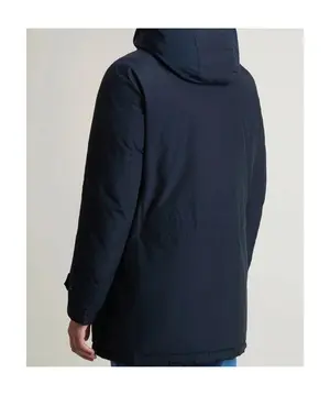 Woolrich Long-sleeved Hooded Coat - Black