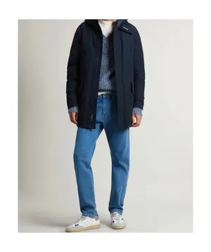 Woolrich Long-sleeved Hooded Coat - Black