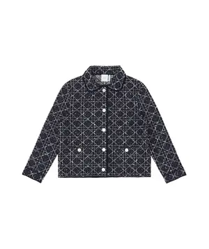 Dior Macrocannage Jacket With Cd Signature Buttons - No