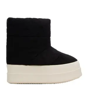 Rick Owens Fleece Mega Bumper Lunar Boots - Black
