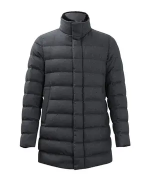 Herno Long-sleeved Down Coat With Stand-up Collar