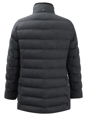 Herno Long-sleeved Down Coat With Stand-up Collar