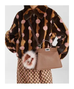 Fendi Peekaboo Iseeu Small Tote Bag - Brown