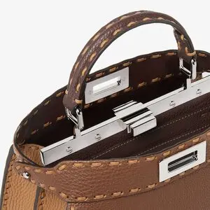 Fendi Peekaboo Iseeu Small Tote Bag - Brown