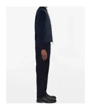 Burberry Quilted Nylon And Wool Jacket With Knight Motif
