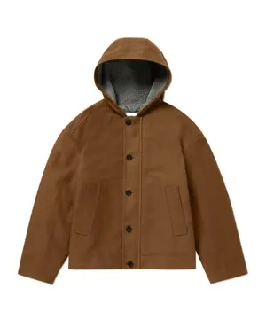1989 STUDIO Textured Hooded Coat