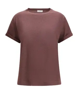 Brunello Cucinelli Crew Neck T-shirt - Red