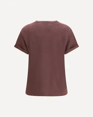 Brunello Cucinelli Crew Neck T-shirt - Red