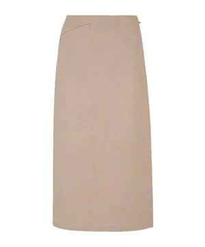 Fendi Straight-cut Midi Skirt With Side Slit