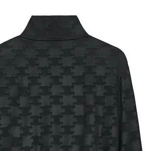 Celine Triomphe Jersey Track Jacket - Black