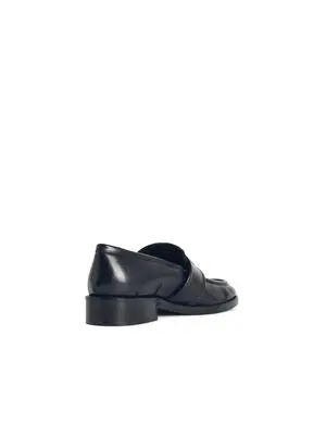 Acne Studios Round-toe Loafers With Embossed Logo Detail