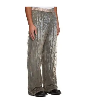 DIESEL® Cable-print Tulle Trousers