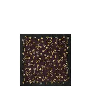Dolce & Gabbana Silk Printed Silk Scarf - Black