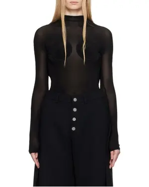 JEAN PAUL GAULTIER Covered Cup Ruched Top