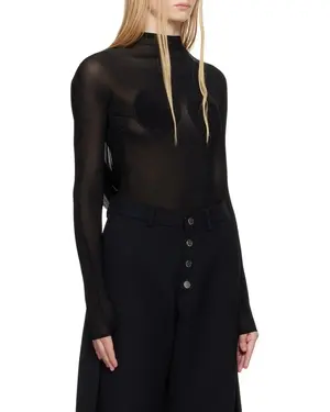 JEAN PAUL GAULTIER Covered Cup Ruched Top
