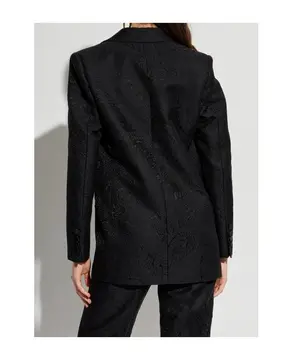 Etro Double Breasted Floral Paisley Motif Blazer