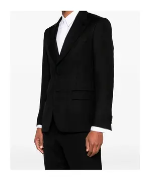 LARDINI Single-breasted Jacket - Black