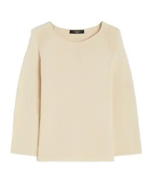 Max Mara Relaxed Fit Knitted Jumper - Ivory