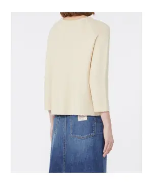 Max Mara Relaxed Fit Knitted Jumper - Ivory