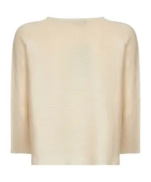 Max Mara Relaxed Fit Knitted Jumper - Ivory