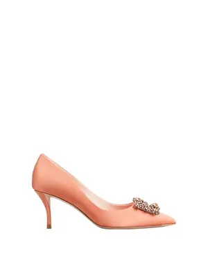 ROGER VIVIER Embellished Stiletto Pumps - Pink