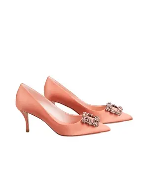 ROGER VIVIER Embellished Stiletto Pumps - Pink