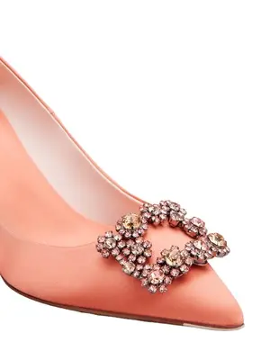 ROGER VIVIER Embellished Stiletto Pumps - Pink