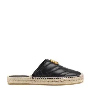 Gucci Leather Espadrille With Double G
