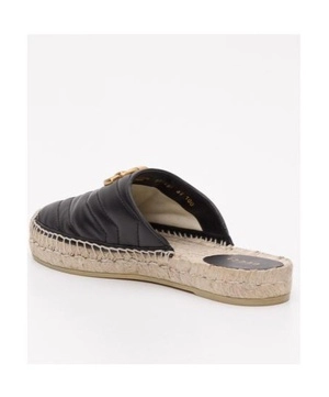 Gucci Leather Espadrille With Double G