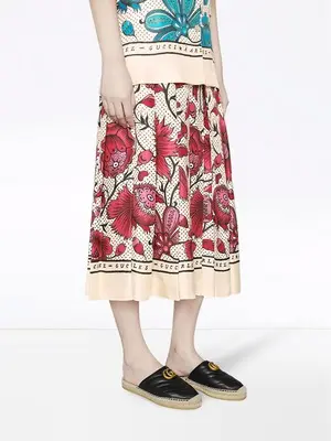 Gucci Leather Espadrille With Double G