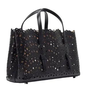 Alaïa Vienne Perforated Open Top Handbag