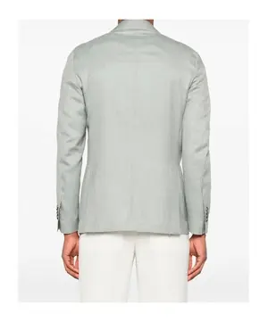 LARDINI Button Wool Jacket - Green